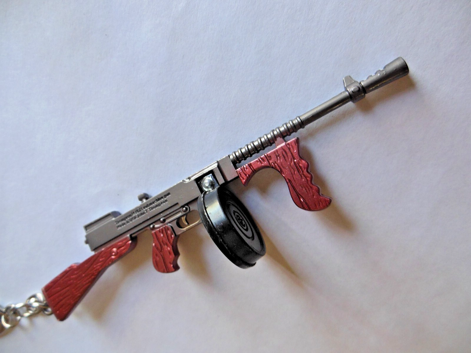 THOMPSON SUBMACHINE GUN ( Tommy Gun 9-MM DRUM ) KeyChain *Free Shipping ...