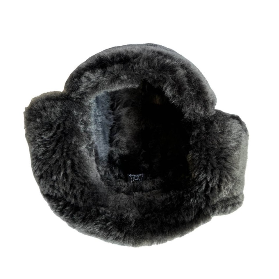 Genuine Shearling Sheepskin Trapper Hat Ushanka Aviator Hat | eBay