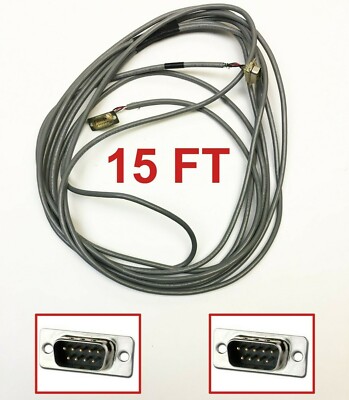 4P9C Belden 9534 OPEN NO SHELL 15' Ft DB9 Male M-M Cable for Sony RS232 ...