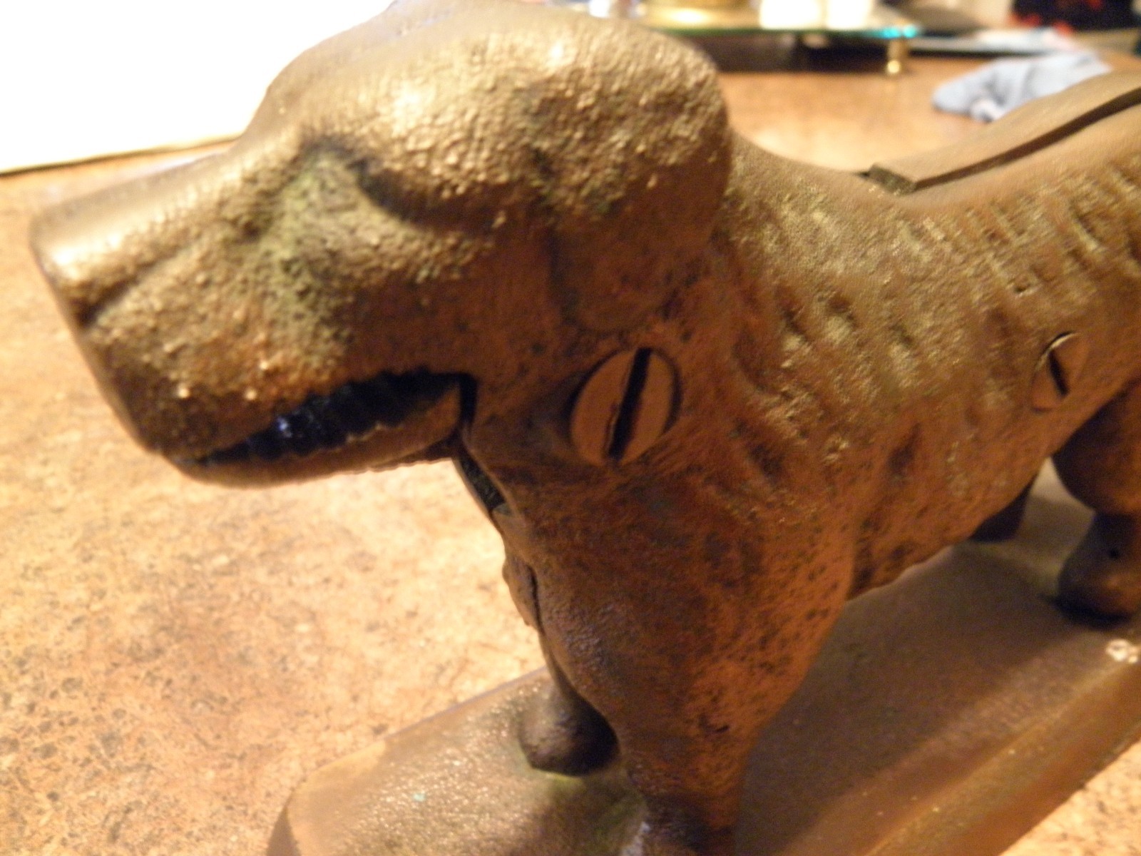 Very RARE Vintage Dog Nutcracker Antique Brass Bronze St. Bernard Lab ...