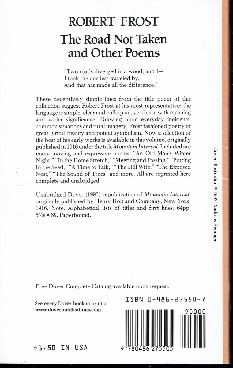 The Road Not Taken And Other Poems