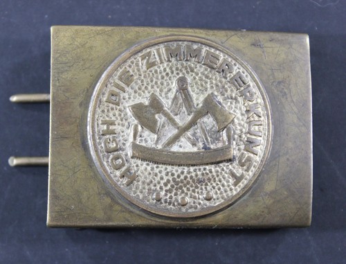 WWII German Carpenter’s Guild Belt Buckle – Enlisted Man’s Trade ...