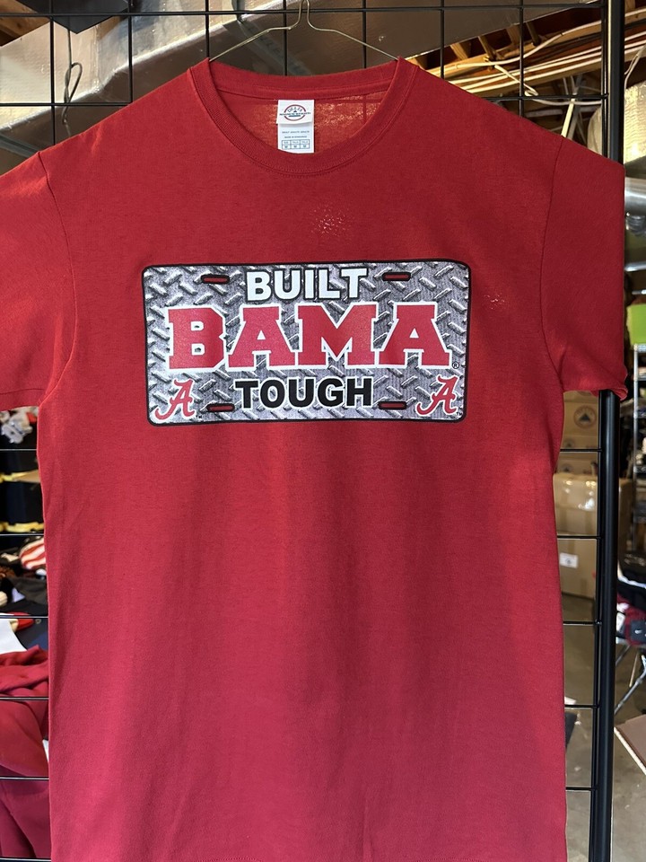 Built Bama Tough Alabama Crimson Tide Crimson T-SHIRT 4XL , 5XL BIG | eBay