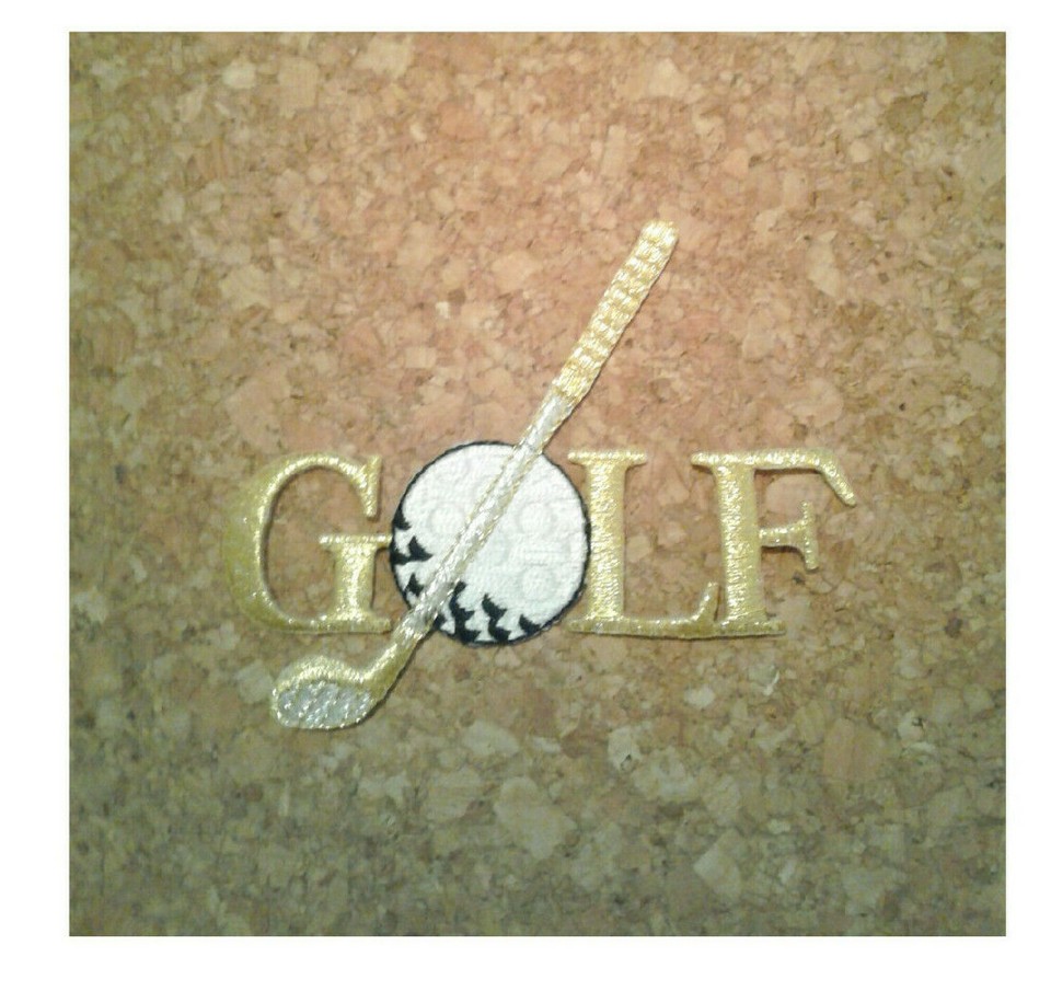 Golf - Golfing - Sports Patch - Embroidered Iron On Patch - Crafts ...