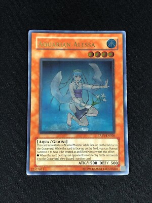YUGIOH AQUARIAN ALESSIA TAEV-EN020 ULTIMATE PLAY/EDGEWARE | eBay