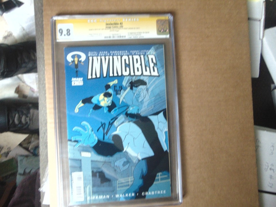 2003 #2 cgc 9.8 sighned Invincible !st print Rare low pop grade | eBay