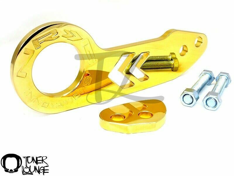 NRG REAR TOW HOOK GOLD UNIVERSAL HONDA CIVIC ACURA TOWING RACING EG EK ...