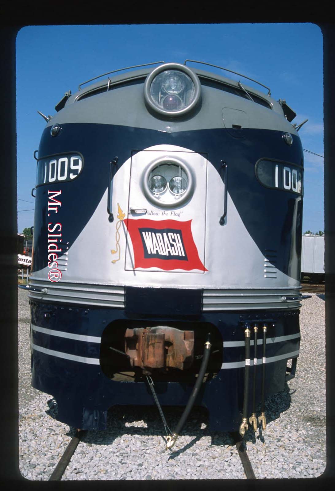Original Slide Spencer Streamliners: WAB Wabash Fresh Paint Nose View E8A 1009 | eBay