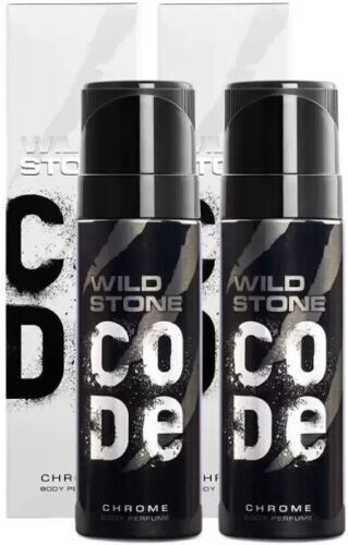 Wild Stone Code Chrome Combo Body Spray - For Men (300 ml, Pack of 2 ...