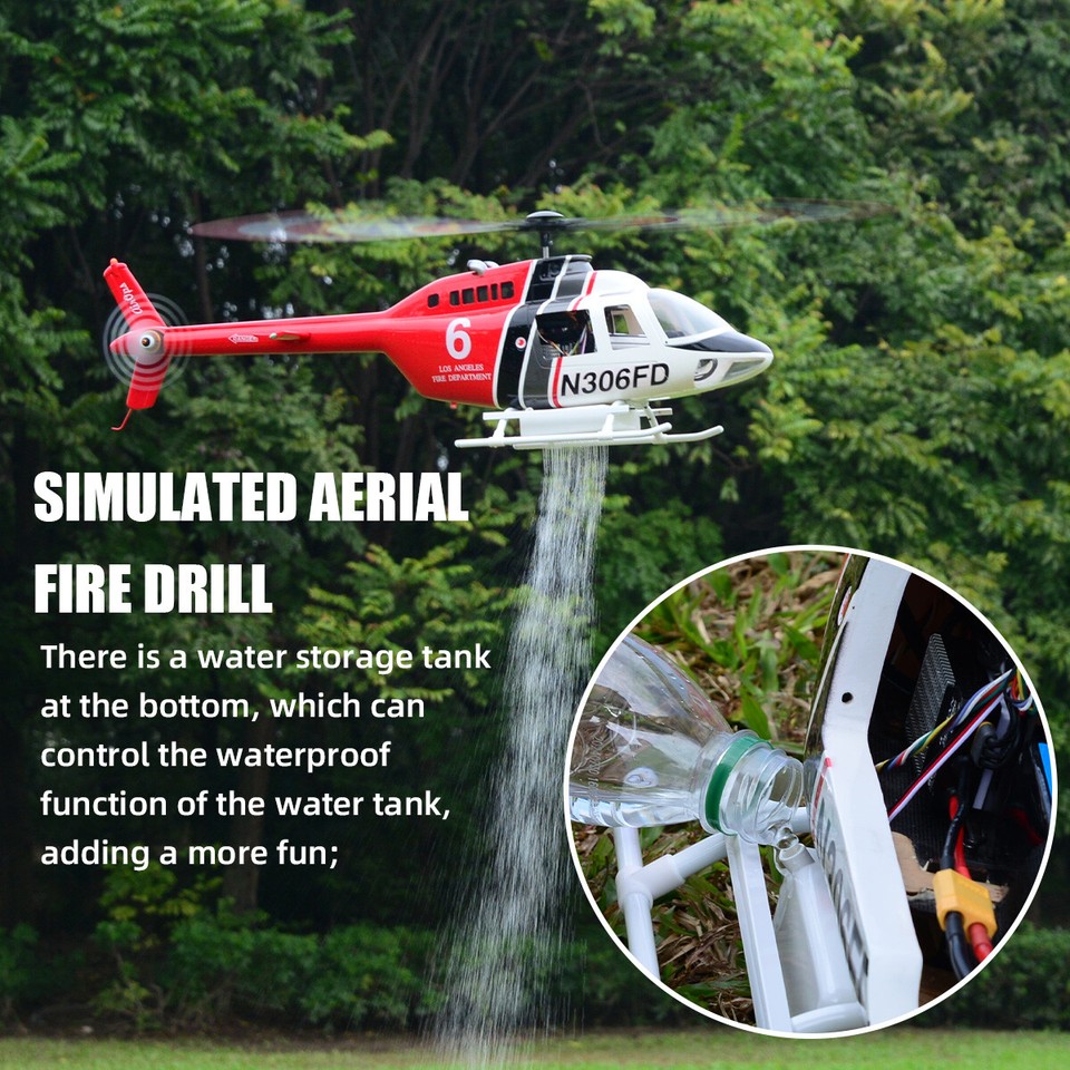 Roban 470 Size RTF B206 RC Helicopter X2 Flight control Model GPS Auto ...