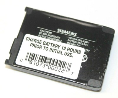 Genuine OEM Siemens V30145-K1310-X208-1 Rechargeable Battery Pack 3.6V ...