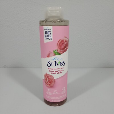 St Ives Body Wash Refreshing Body Wash Soap Rose Water Aloe Vera 22 Fl ...