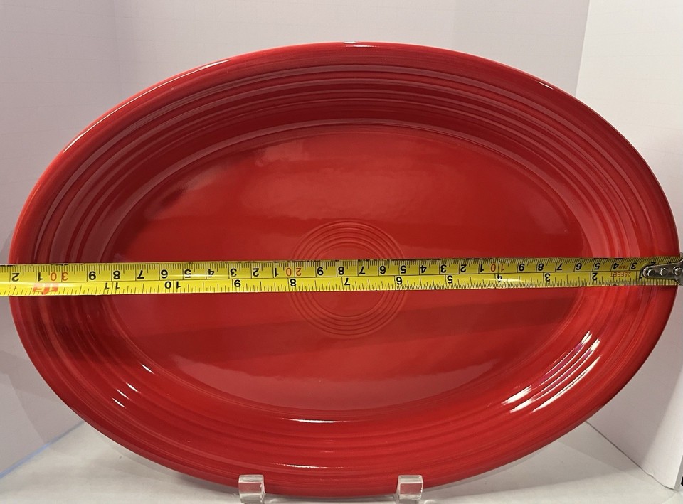Fiesta Scarlet Red Large Oval Serving Platter 13 5/8” X 9 3/4 ...