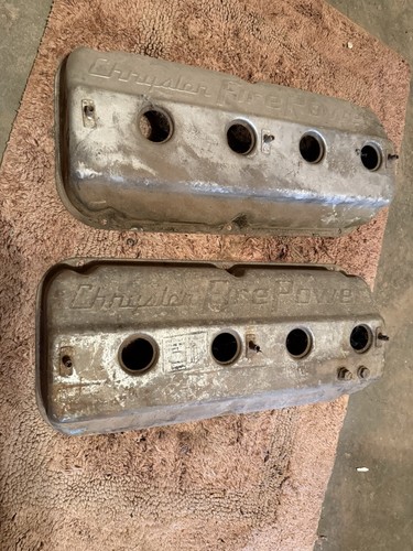 Vintage Chrysler FirePower Hemi Valve Covers Pair 331 354 392 Mopar ...