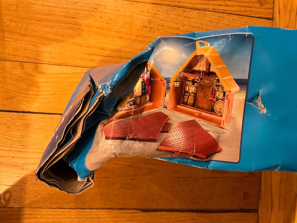 PLAYMOBIL Pirates Take Along Pirate Stronghold 9112 New Damaged Package ...