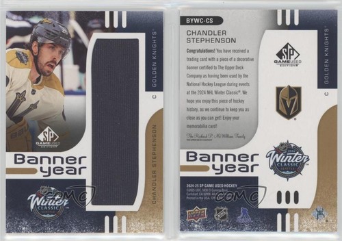 2024-25 Upper Deck Sp Game Used - 2024 Winter Classic Banner Year ...