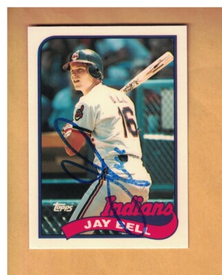 JAY BELL Autographed 1989 TOPPS TIFFANY Baseball Card SIGNED CLEVELAND ...