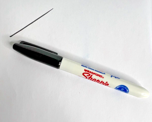Sanford Sharpie Black Permanent Sharpie Marker Pen For Autographs MLB ...