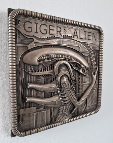 H R Giger's Alien Coldcast Bronze wall art sculpture plate collectable ...