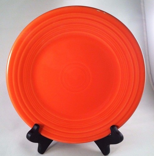 Fiestaware Poppy Lunch Plate Fiesta Orange 9 inch Luncheon Plate | eBay