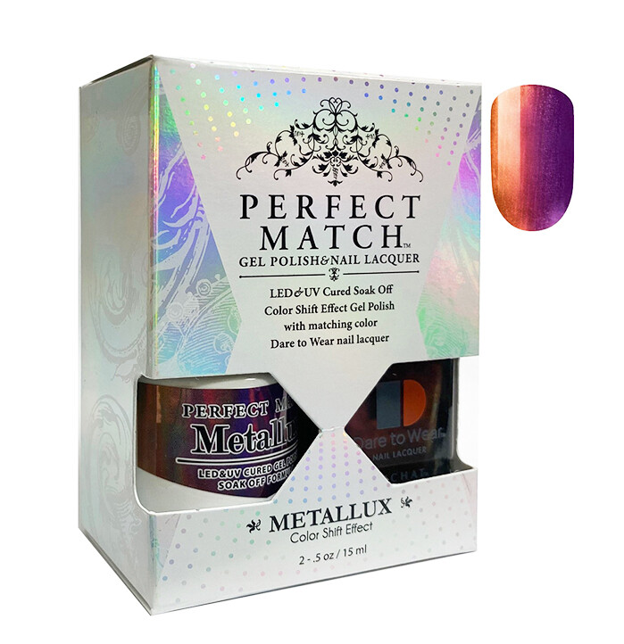 LeChat Perfect Match Metallux Soak off Gel Polish + Nail Lacquer # ...