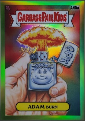 Topps Garbage Pail Kids Chrome 3 OS3 Adam Burn AN5a Green Refractor ...