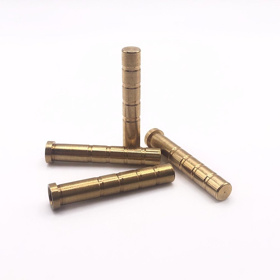 24Pcs 100Grain Screw Copper Brass Arrow Inserts Fit for ID.244/6.2mm ...