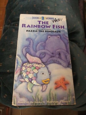 The Rainbow Fish with Dazzle The Dinosaur RARE Sony Wonder 1997 VHS ...