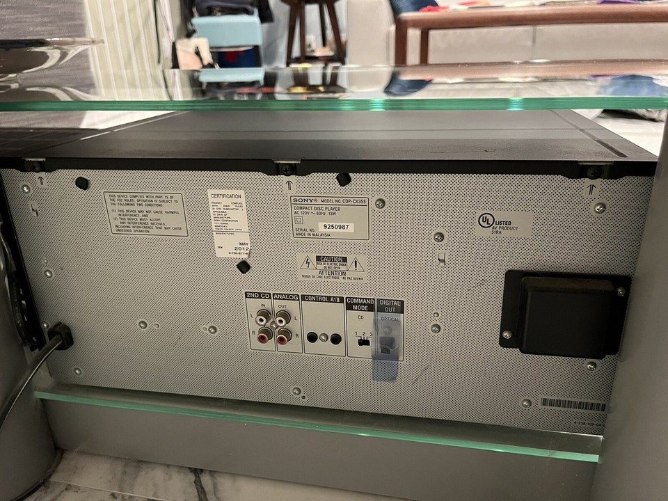 Sony CDP-CX355 Mega 300 CD Compact Disc Changer Player Storage TESTED ...