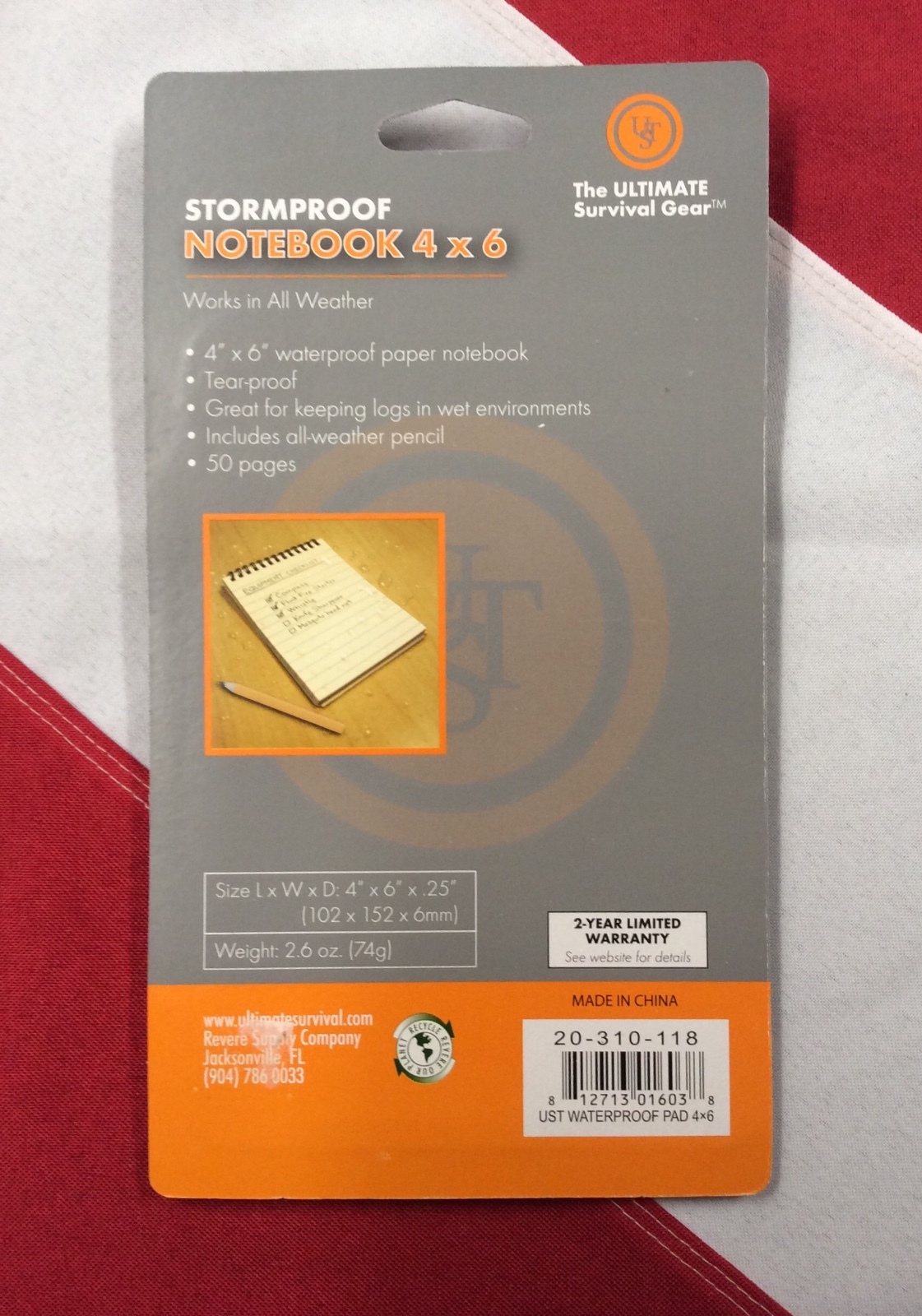 Stormproof Notebook 4x6 all weather emergency disaster tactical ...