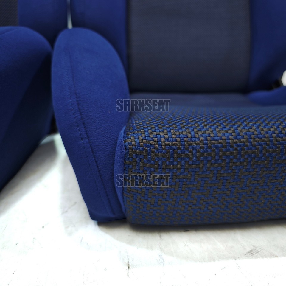 Authentic Recaro SR3 Blue Wildcat Front Seat Trim | Faux Leather ...