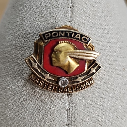 Antique Pontiac Master Salesman 14kt Gold Lapel Pin J885 | eBay
