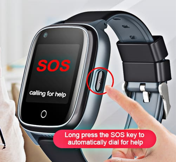 Medical Alert Watch for Seniors Elderly with SOS Button GPS Fall ...