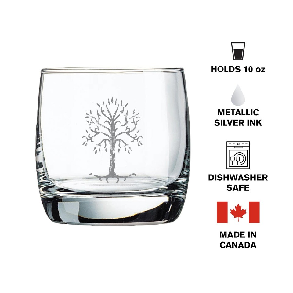 Katalyst Lord of The Rings Tree of Gondor and Orc Eye Whiskey Glasses 10 oz C... | eBay