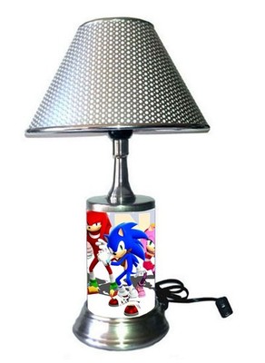 Sonic the Hedgehog Lamp Table Lamp with Shade Desk Light Room Decor AD ...
