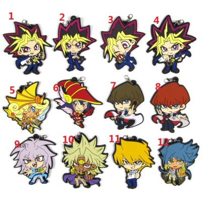 YGO Yu-Gi-Oh! YuGiOh Keychain Key Ring Rubber Strap Phone Charm Pendant ...