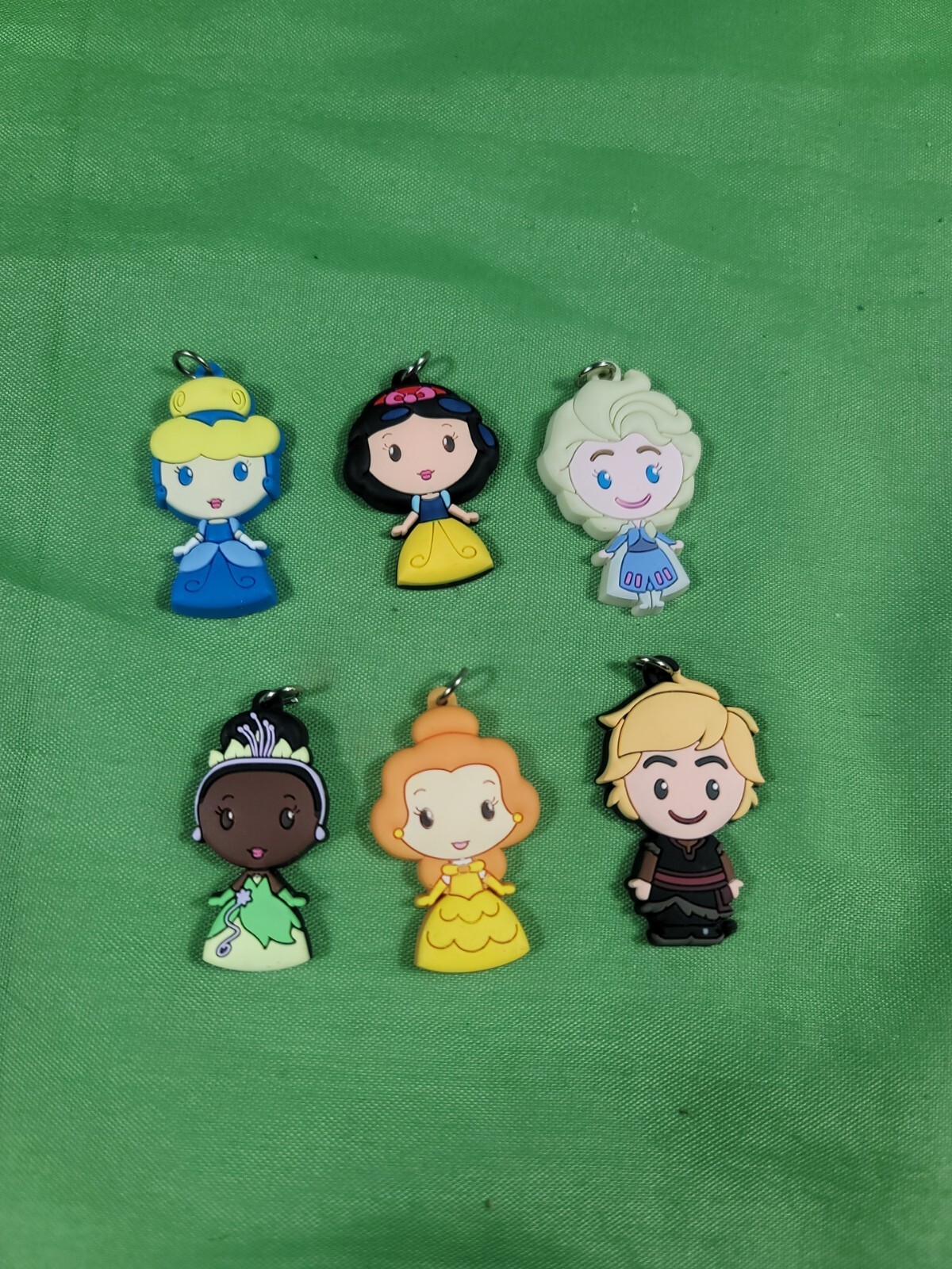 Lot Of 6 Disney Characters - Princesses Rubber Figural KeyChains ...