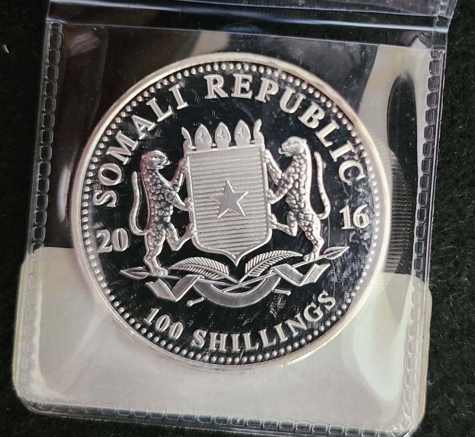 2016 BU Somalia Elephant 1 Oz 999 Fine Silver Coin Somali | eBay