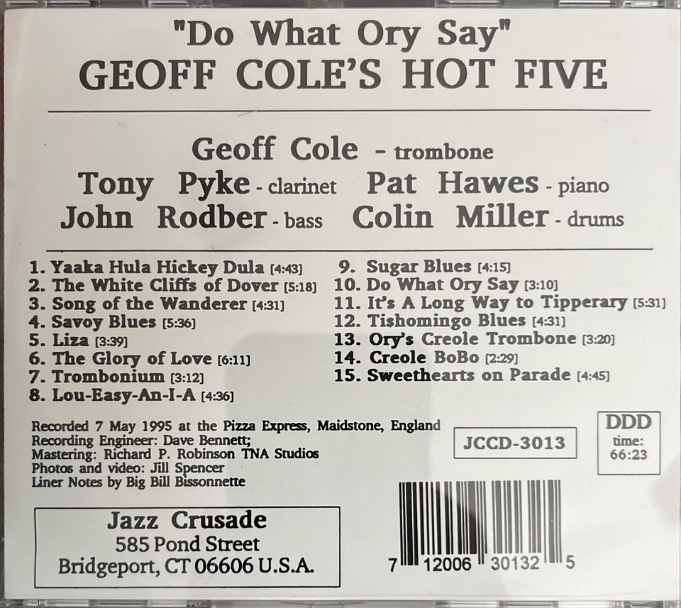 Cole, Geoff, Do What Ory Say, Audio CD | eBay