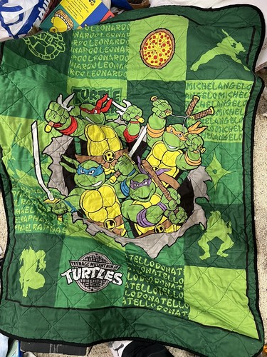 TMNT Teenage Mutant Ninja Turtles Quilted Blanket 42x58 Sheet Set And ...