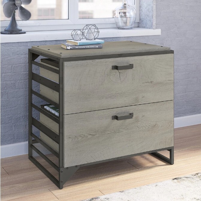 Barn Wood Lateral File Cabinet Tribesigns File Cabinet, Rustic Lateral