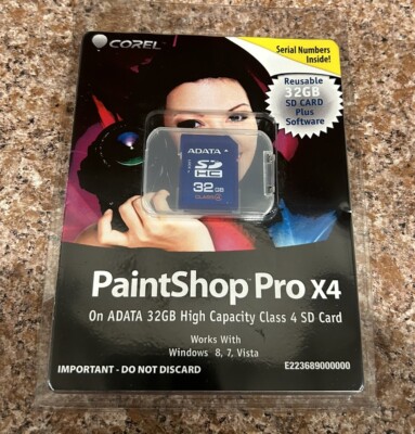 Adata 32GB SD HC Memory Card Class 4 With Corel Paintshop Pro X4 | eBay