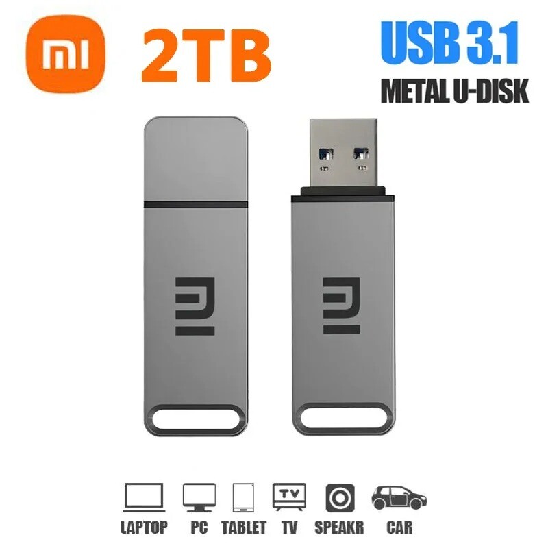 Xiaomi Original 2TB USB3.1 Flash Drive High Speed Pen Drive 1TB Metal ...