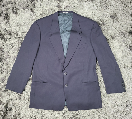 Giorgio Armani Le Collezioni Blazer Jacket Men's 46R Blue 100% Virgin ...