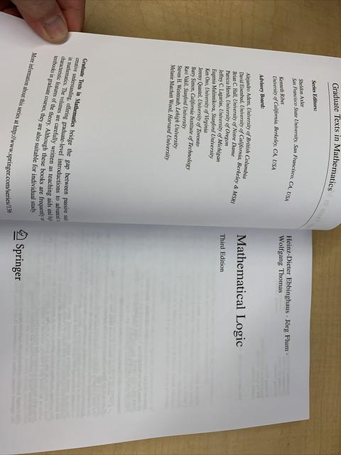 Graduate Texts in Mathematics Ser.: Mathematical Logic by Jörg Flum ...