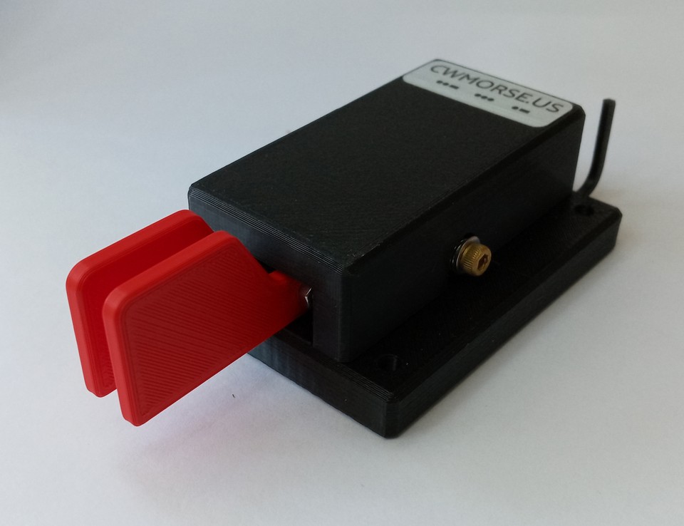 CW Morse Code Keys Lightweight Single Paddle Morse Code Key, Black and ...
