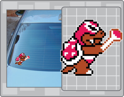 ROY KOOPA Sprite #1 from Super Mario Bros. 3 Vinyl Decal Car Sticker | eBay