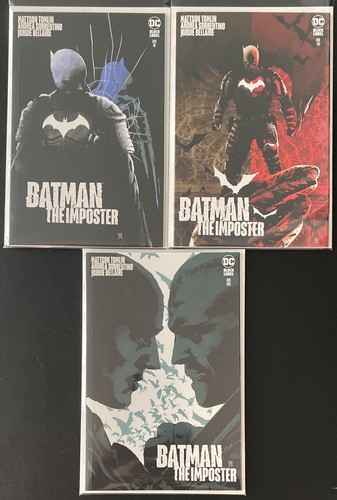 BATMAN THE IMPOSTER #1-3 1ST PRINTS DC COMIC BOOK FULL SERIES TOMLIN ...