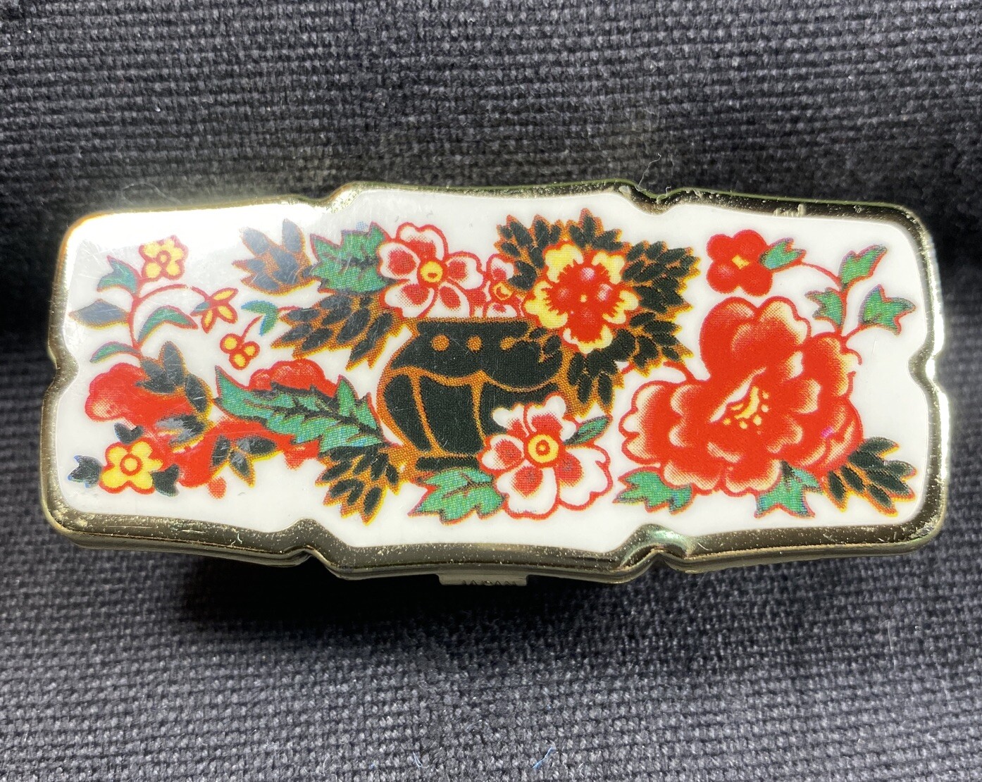 Vintage Lipstick Holder & Mirror, Stratton England Lipview Case Peacock ...