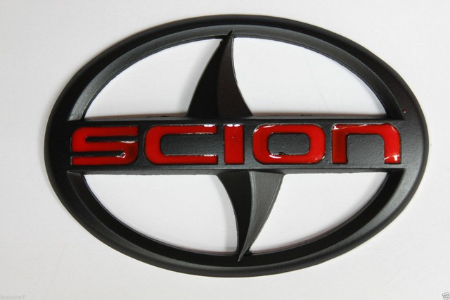 12CM Black Front Grille or Rear Trunk Badge Emblem FOR Scion TC XB XA ...